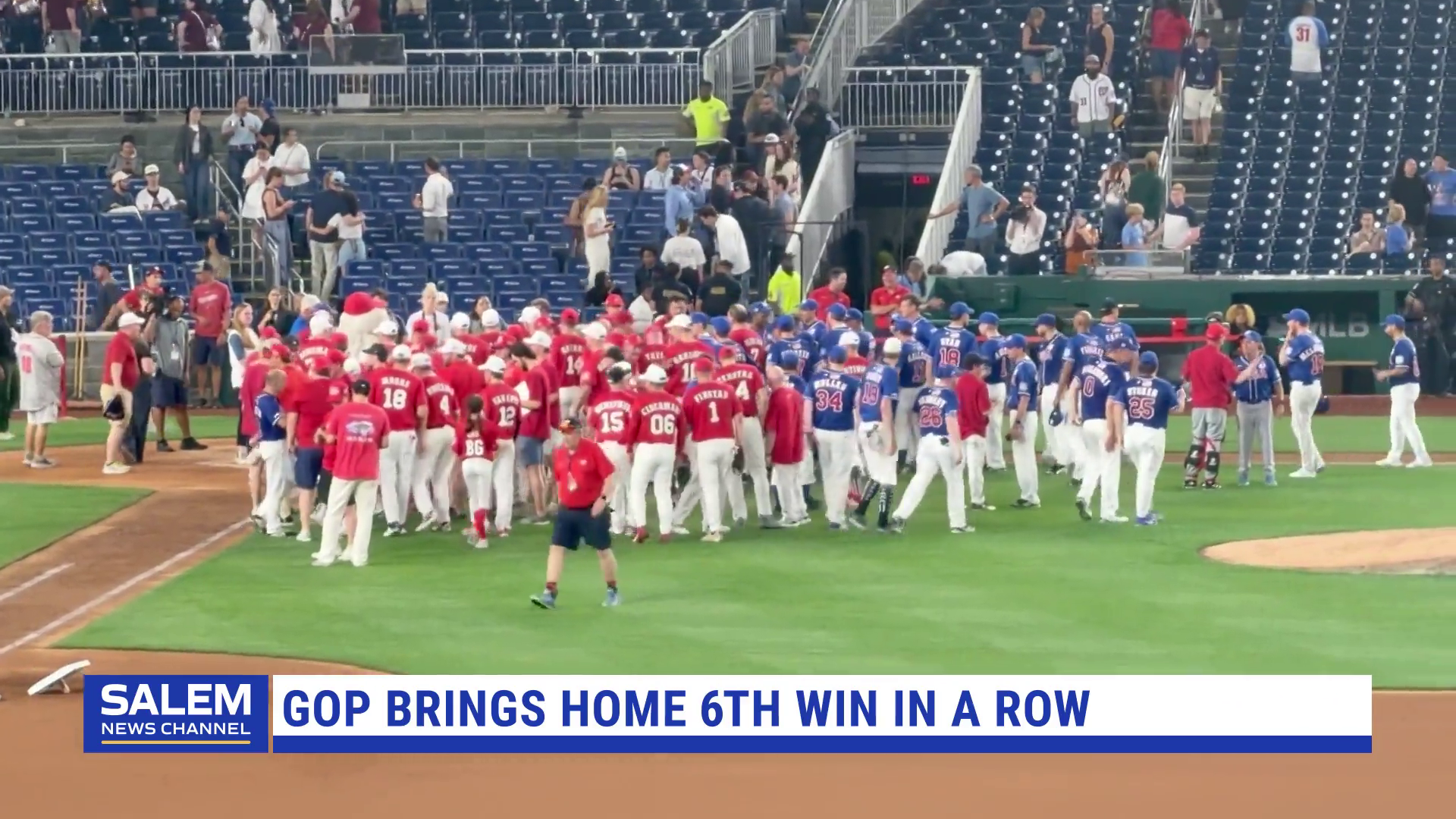 GOP Wins Annual Congressional Baseball Game For Charity